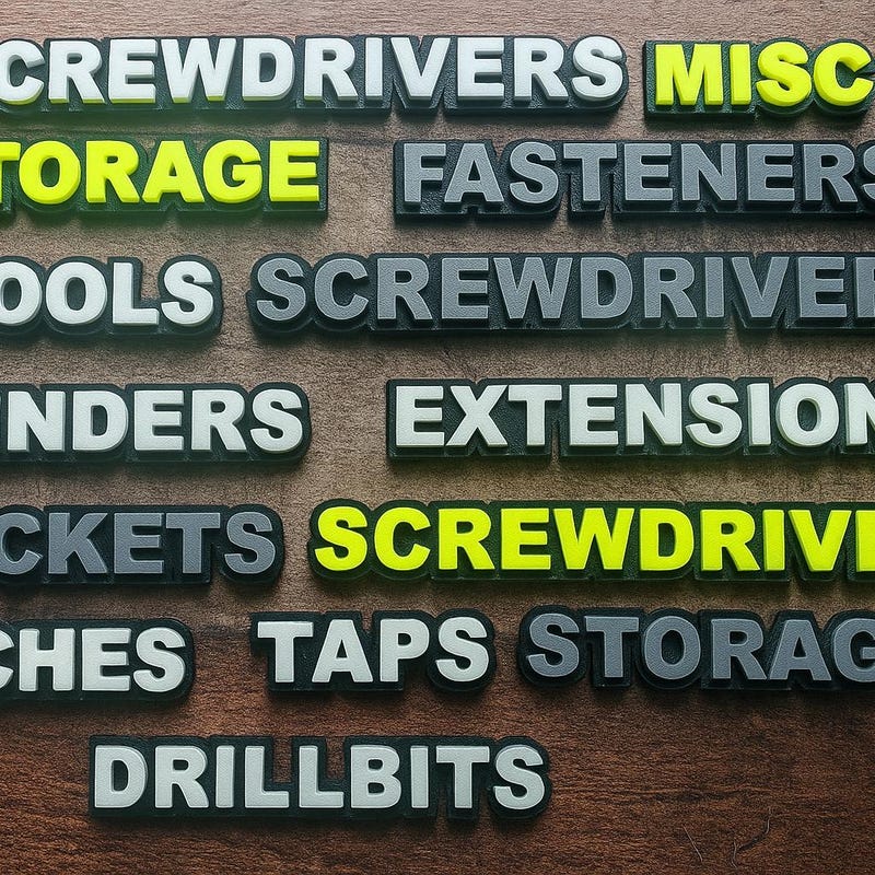 Toolbox Labels Purple - Etsy