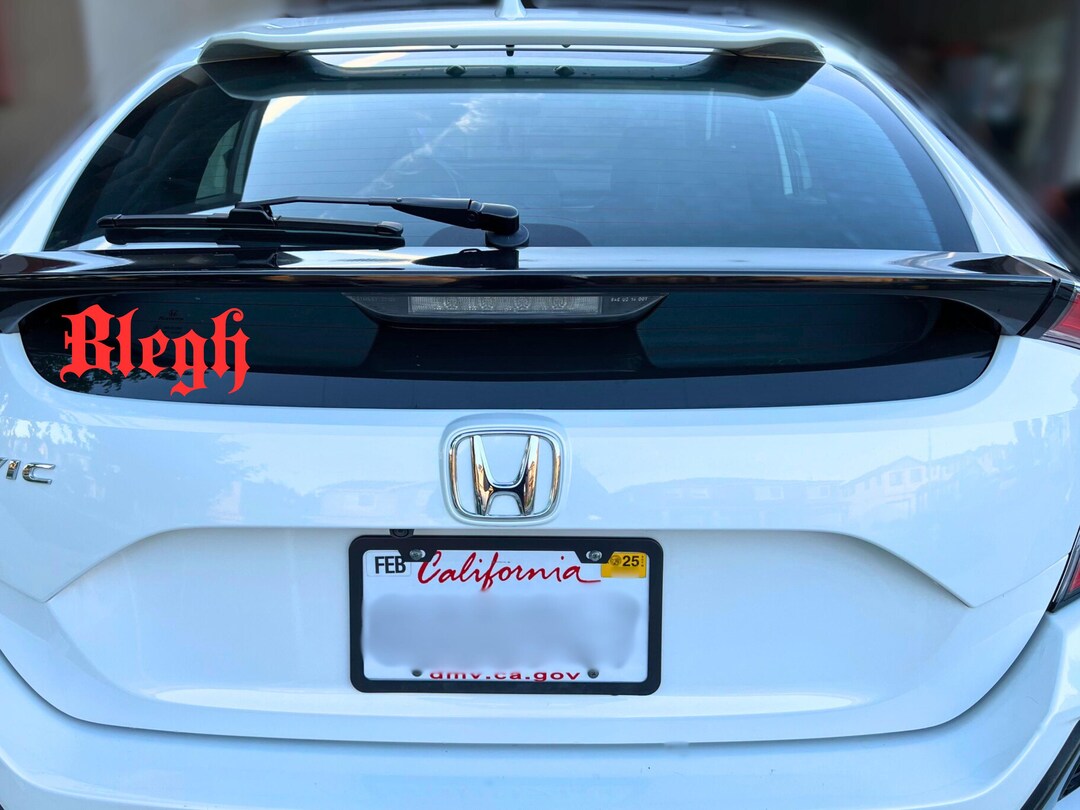 Blegh Car Decal - Etsy