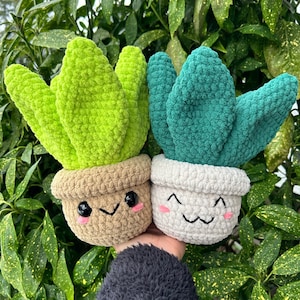 Potted Plant Friend PDF Crochet Pattern (crochet Plant, Amigurumi Plant ...
