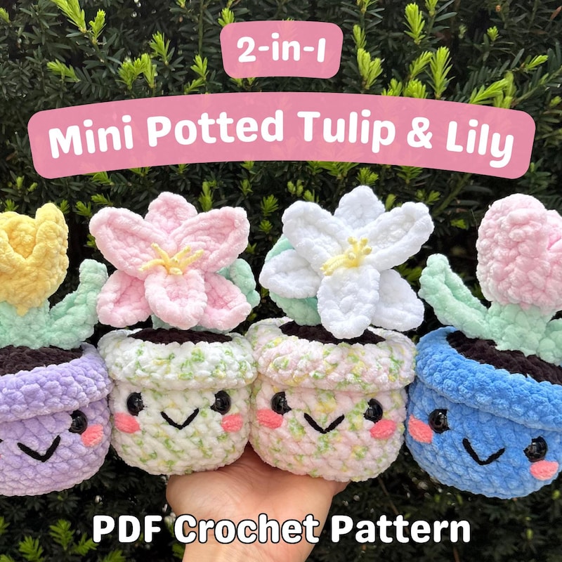 Crochet Small Tulip Patterns - Etsy UK