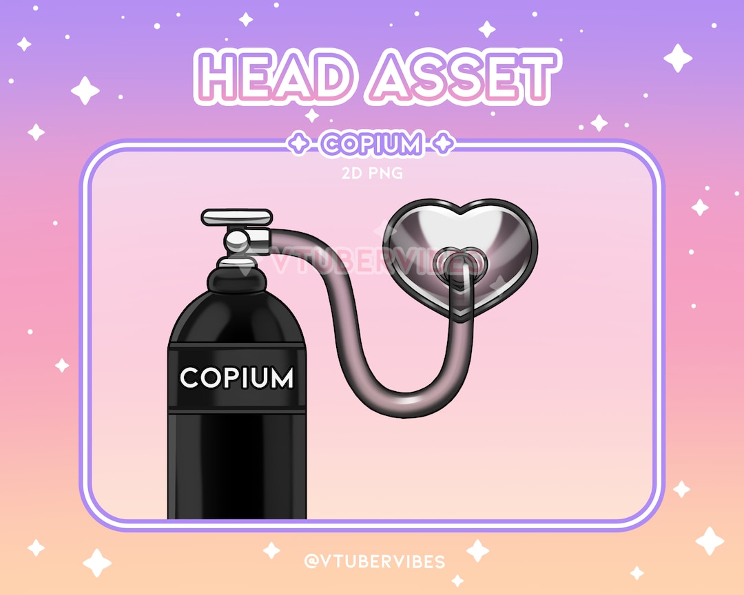 Copium Mask Vtuber Twitch Youtube Pink Accessory Prop Meme Air Mask - Etsy