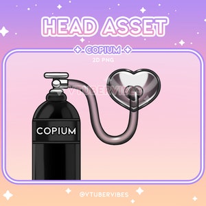 Copium Mask | Vtuber | Twitch | Youtube | Pink | Accessory | Prop ...