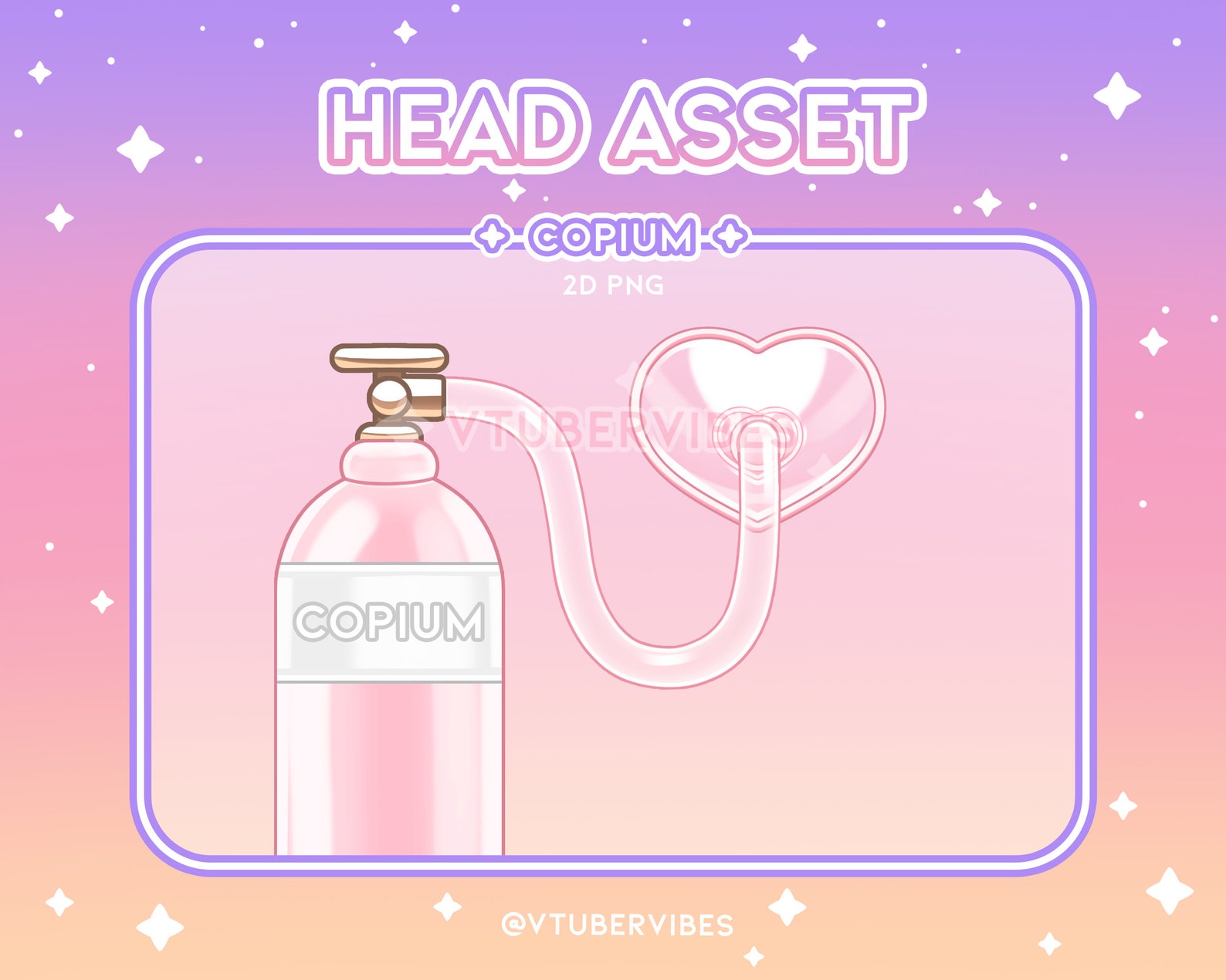 Copium Mask | Vtuber | Twitch | Youtube | Pink | Accessory | Prop ...