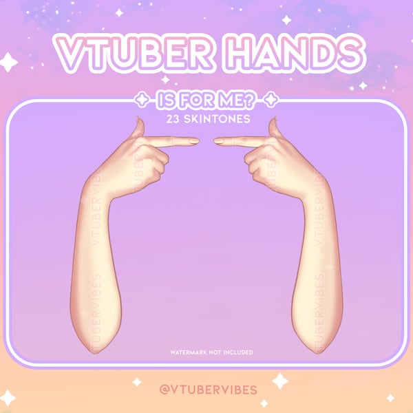 Vtuber Hand Asset - Etsy