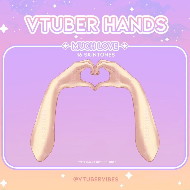 Vtuber Hand Asset - Etsy