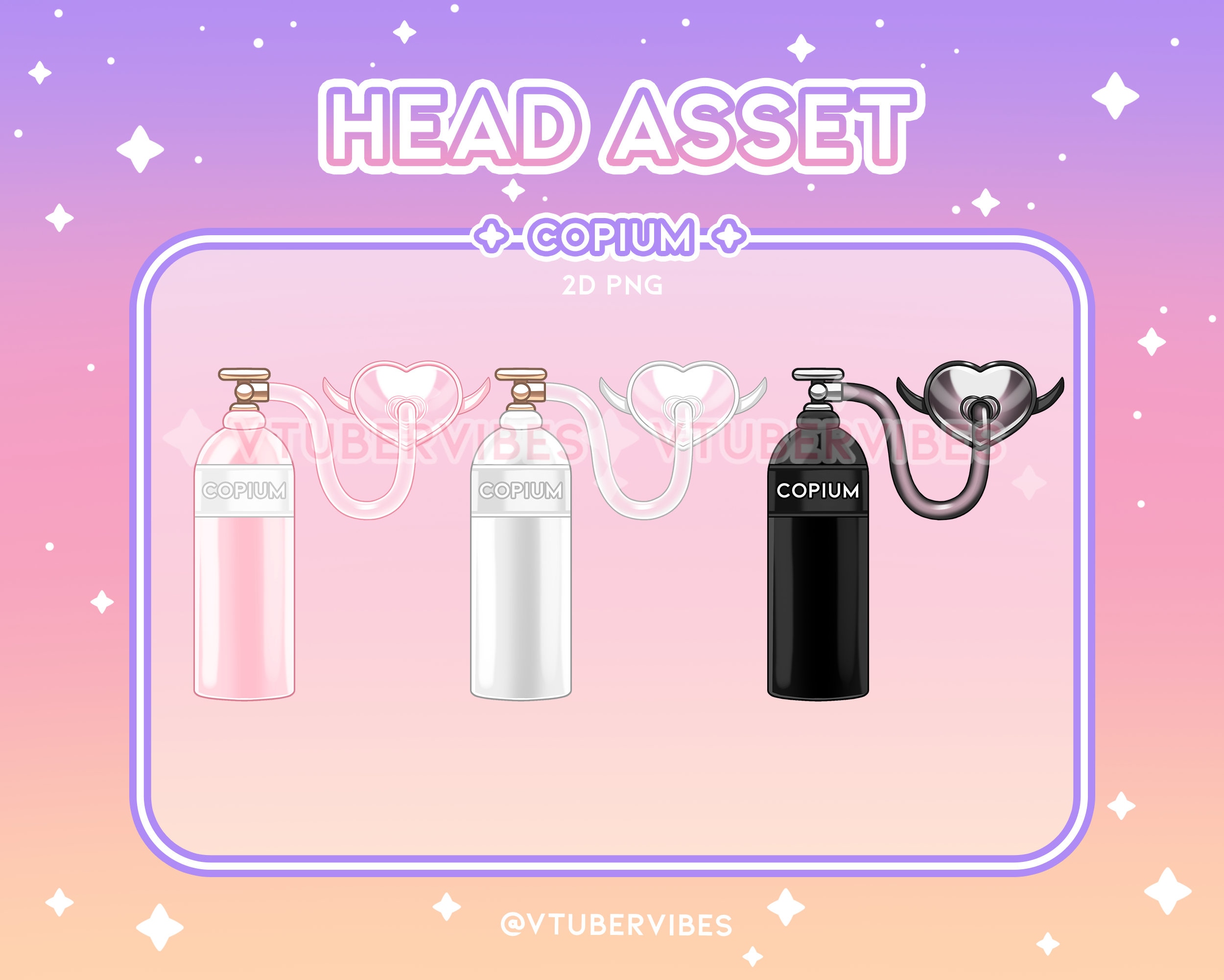 Copium Mask | Vtuber | Twitch | Youtube | Pink | Accessory | Prop ...