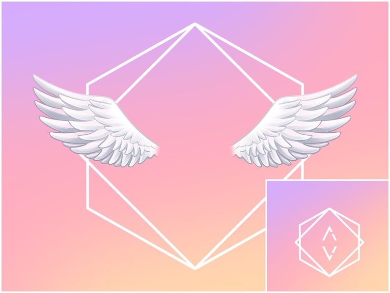 Angel Head Wings Vtuber Twitch Youtube Prop Asset Anime Head Accessory ...