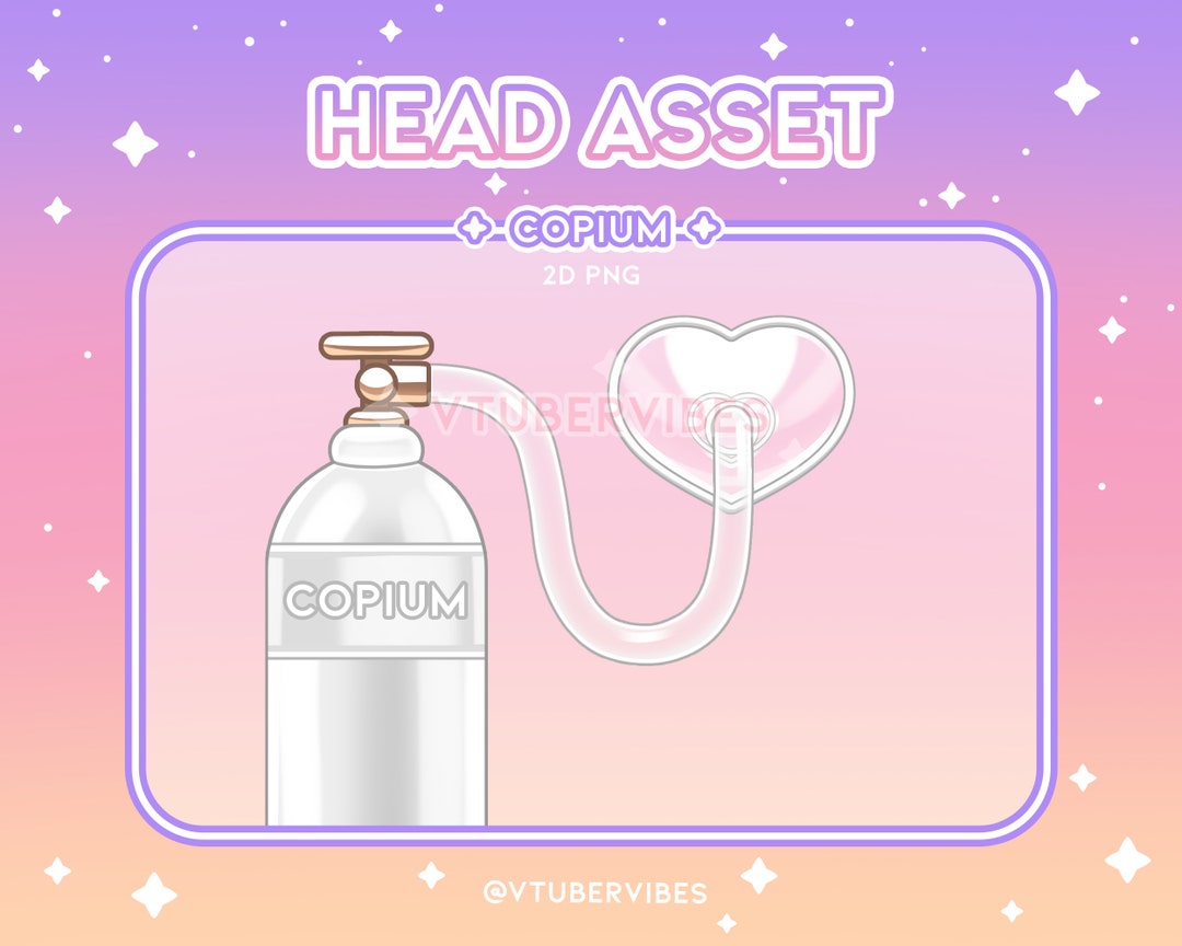 Copium Mask | Vtuber | Twitch | Youtube | Pink | Accessory | Prop ...