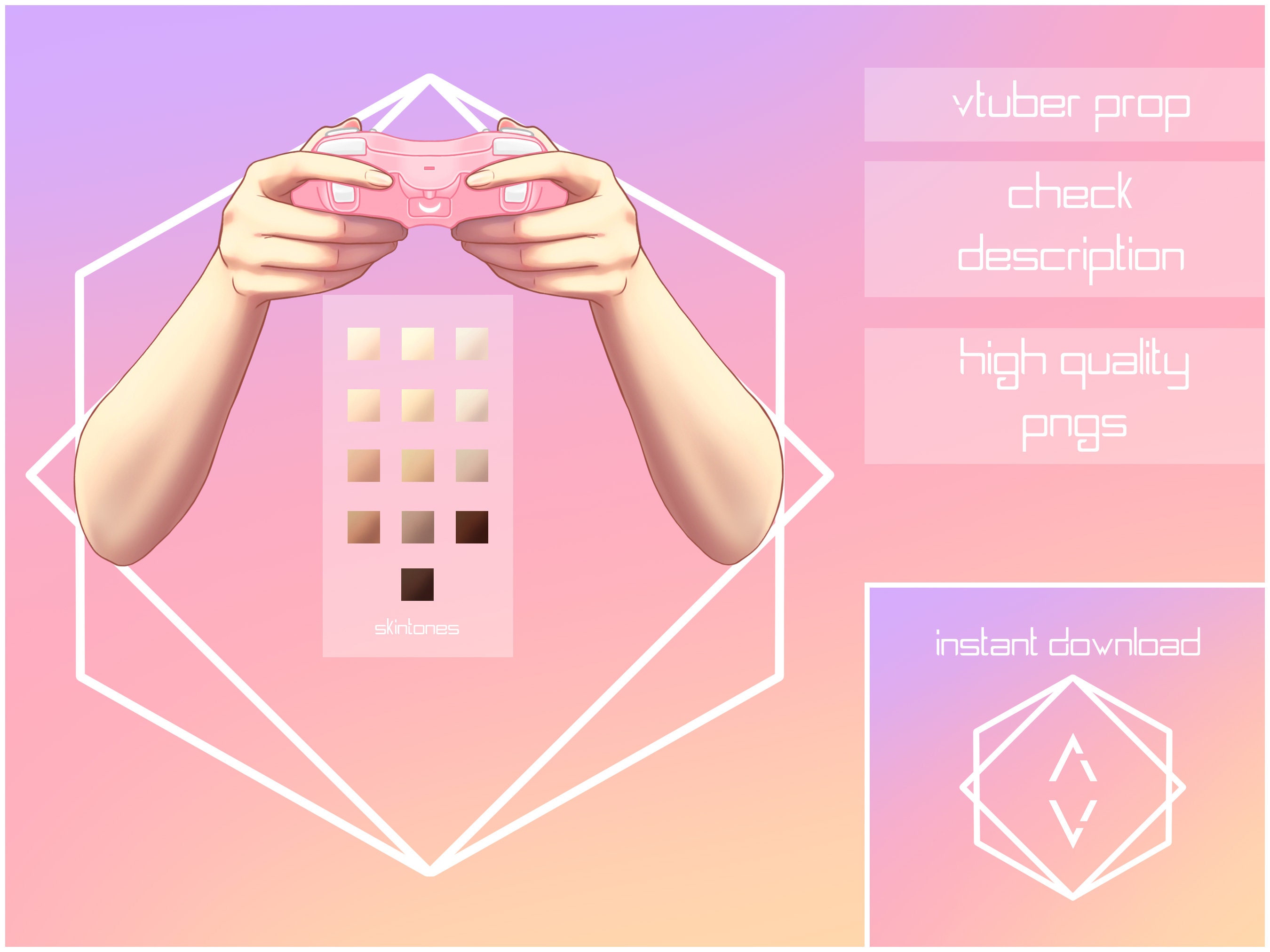Lets Play Manos / Rosa / Vtuber / Twitch / Youtube / - Etsy España Lets Play Manos / Rosa / Vtuber / Twitch / Youtube / - Etsy España