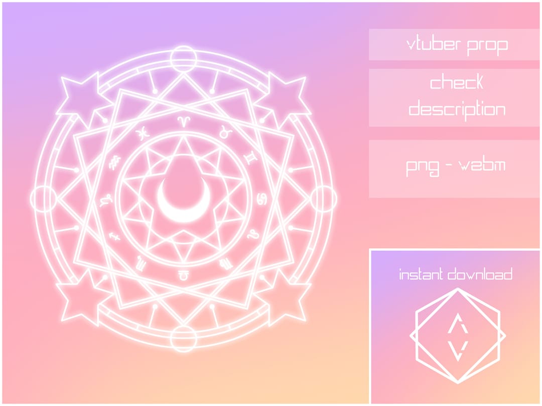 Magical Horoscope Circle - Vtuber | Twitch | Youtube | Video | Prop ...