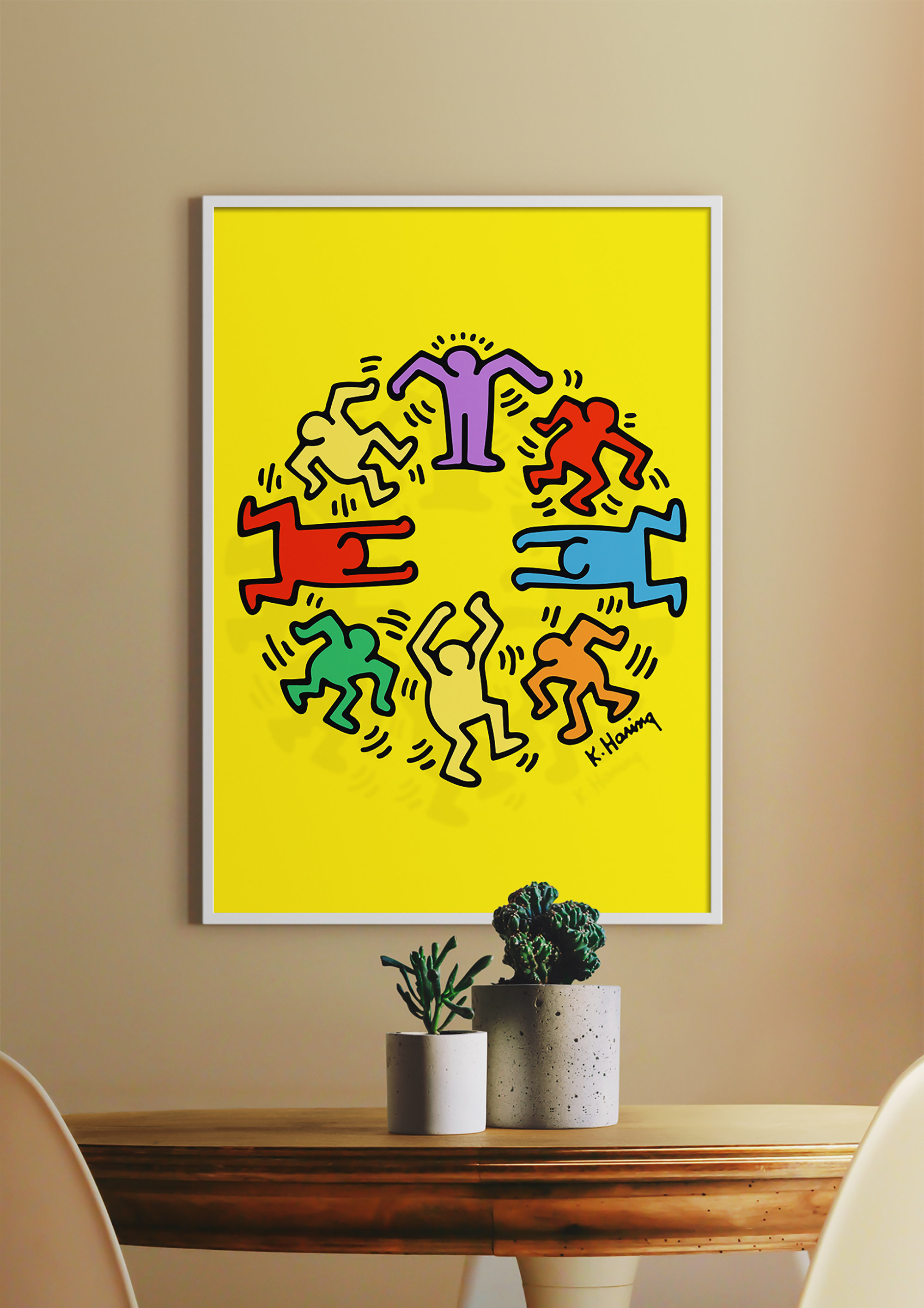 Keith Haring Dancing People Print, Keith Haring Exhibition Set, Pop Art ...