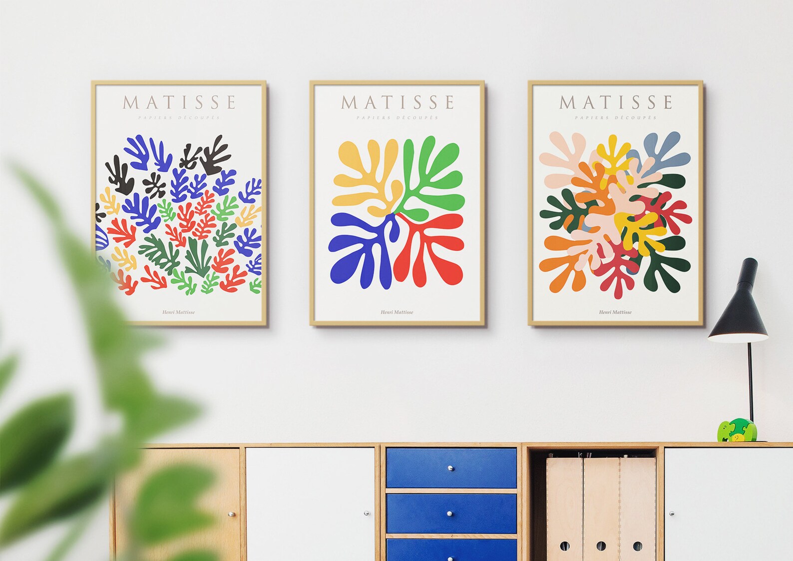 Set of 3 Henri Matisse Colorful Print Set of Matisse Wall Poster 3 ...