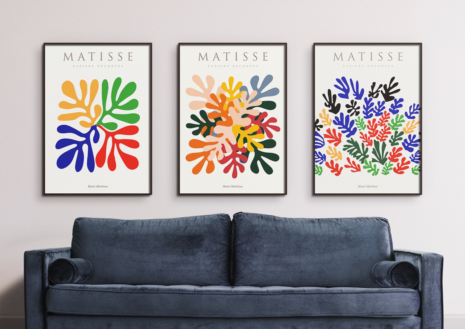 Set of 3 Henri Matisse Colorful Print Set of Matisse Wall Poster 3 ...