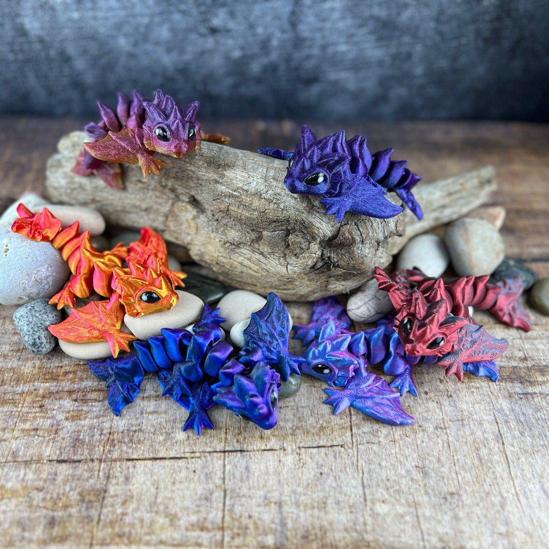 Articulated Mini Dragon DAENERYS Fidget Toy: 3D Printed Sensory ...
