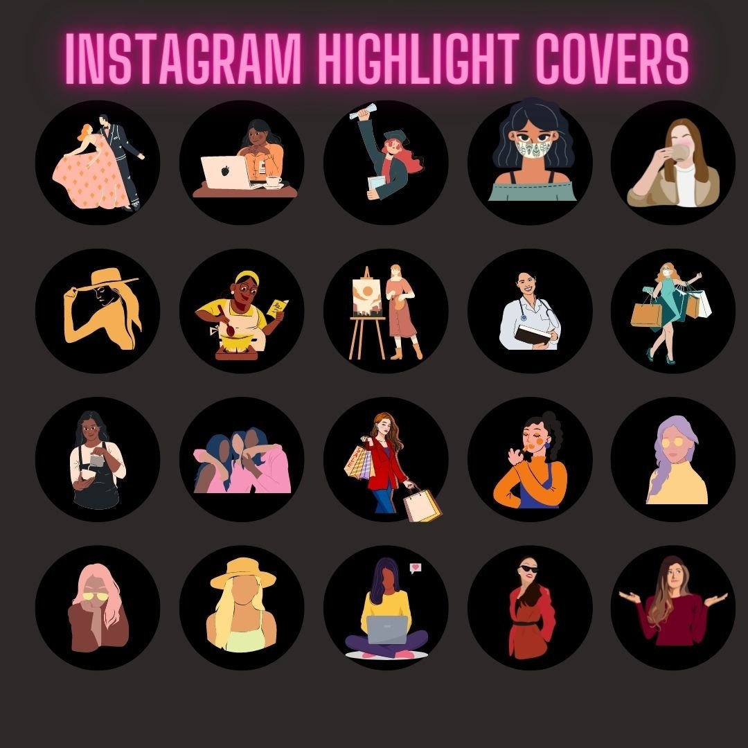 Boss Lady Instagram Highlight Covers: Feminine Icons (50) - Etsy