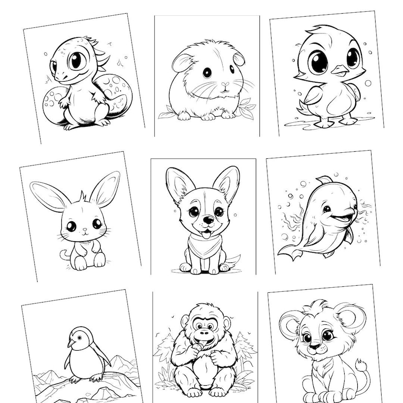 Animal Coloring Pages for Creative Kids, Printable Animal Coloring Book ...