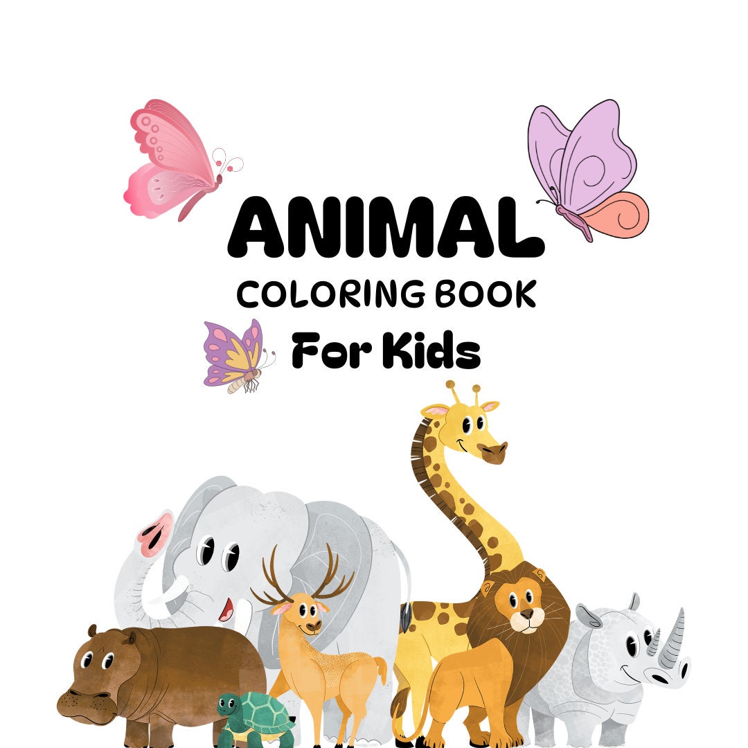 Animal Coloring Pages for Creative Kids, Printable Animal Coloring Book ...