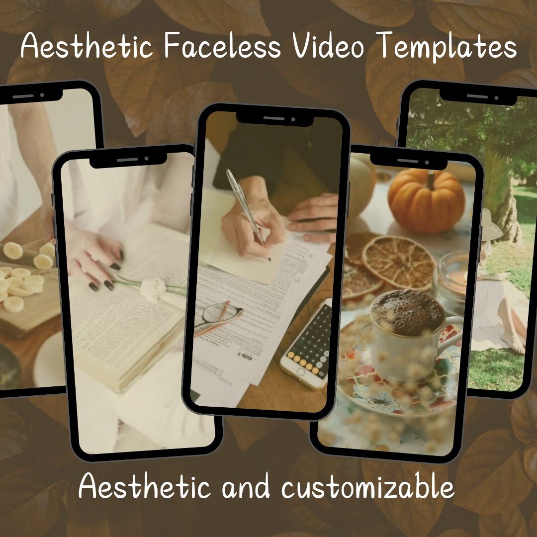 Aesthetic Faceless Instagram Video Templates, Editable Template,elegant ...