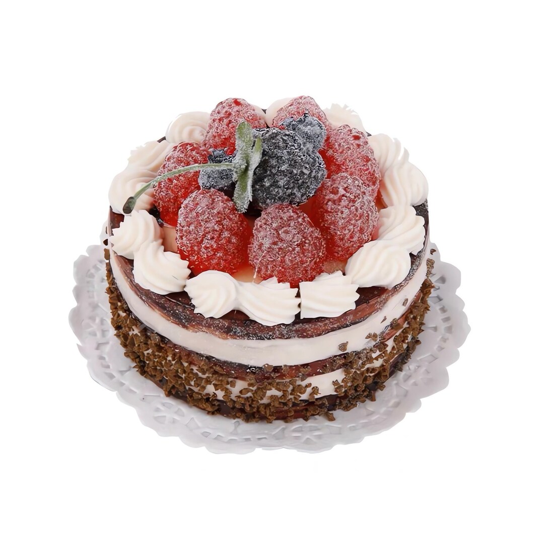 4 Artificial Wild Berry Cake / Neat, Hassle-free and Look Fresh All the Time / Great for ...