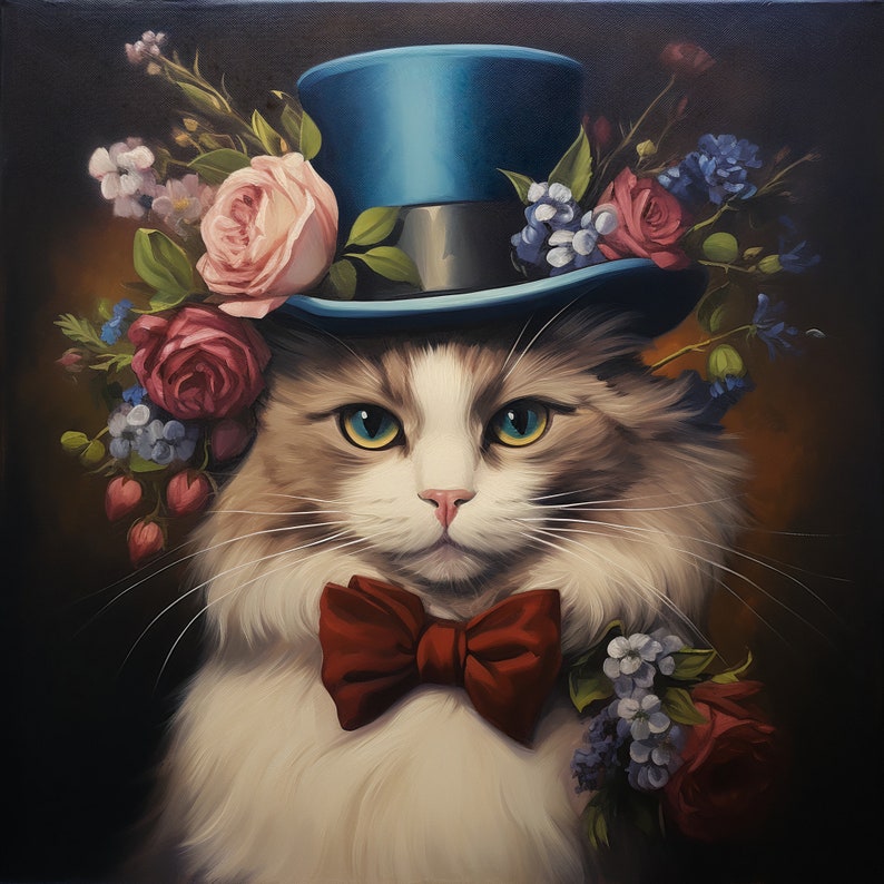 Cats in Hats Clipart X 16 High Quality Jpgs Digital Download - Etsy