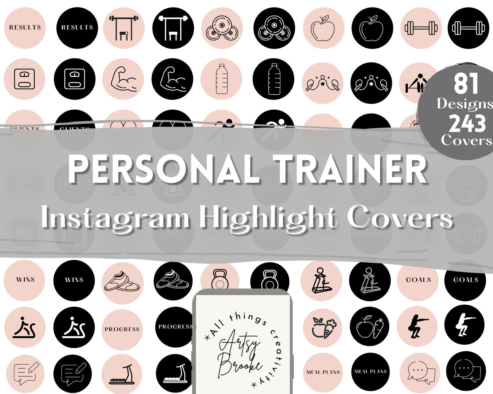 81 Fitness Instagram Highlight Covers | Personal Trainer Instagram ...
