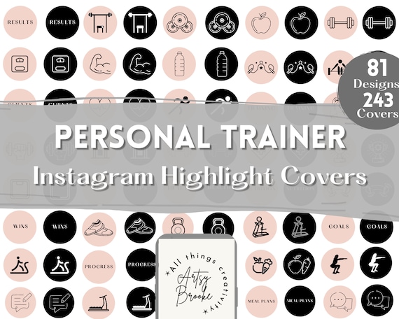 81 Fitness Instagram Highlight Covers Personal Trainer - Etsy