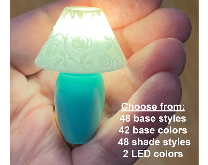 Customizable Dollhouse Lamp With Battery-operated LED - Etsy