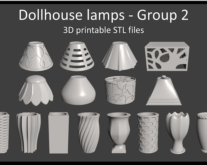 DOLLOP LAMP STL 3MF 3D Printing Files, Small Wavy Table Lamp, Bedside ...