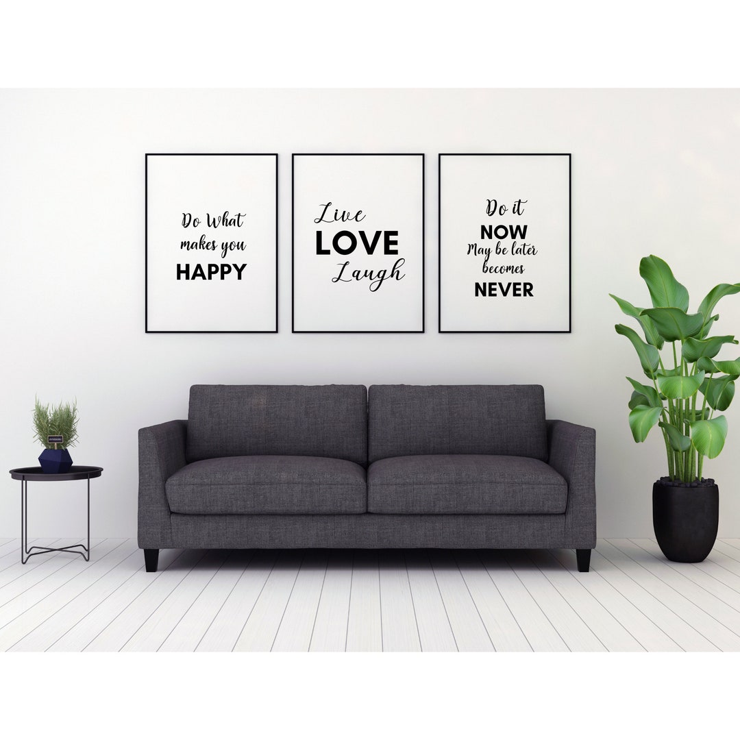 Set of 6 Positive Affirmation Quotes, Inspirational Quotes ...