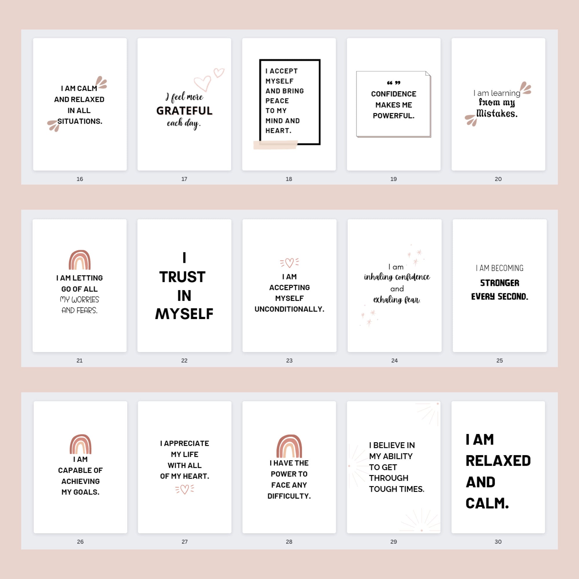 30 Positive Affirmation Quotes, Inspirational Quotes, Positive Quotes ...