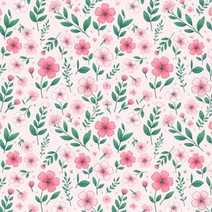 5 Summer Floral Seamless Patterns for Fabric, Seamless Pattern With ...