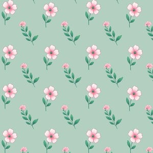 5 Summer Floral Seamless Patterns for Fabric, Seamless Pattern With ...