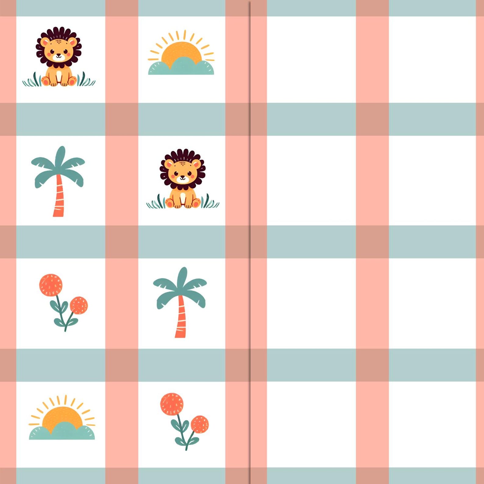 10 Seamless Patterns With Cute Lion for Baby Fabric, Baby Pattern ...