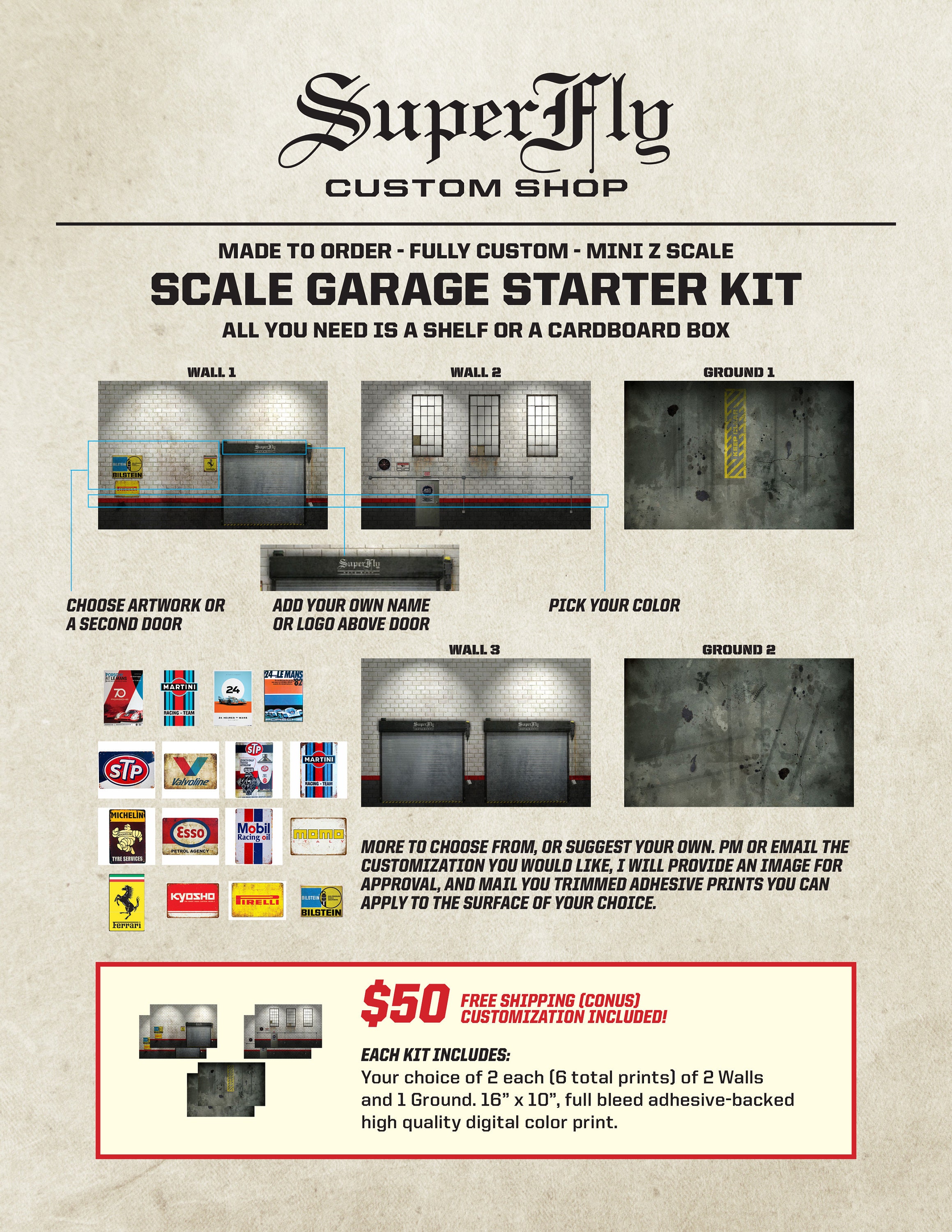 Mini Z Scale Garage Kit - Etsy