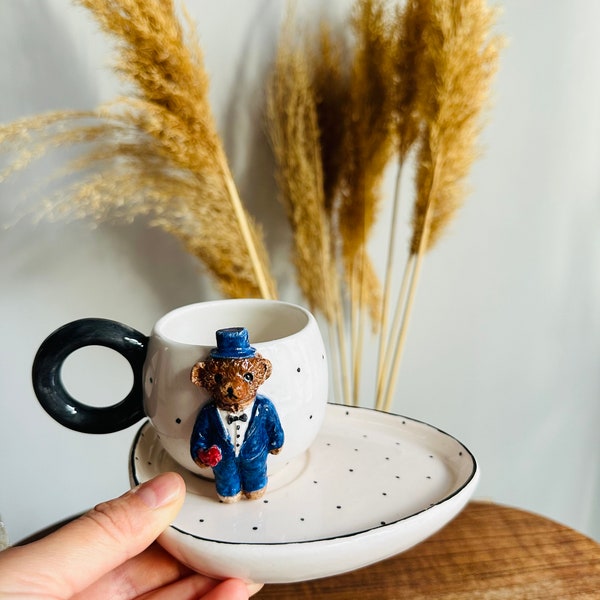 Ceramic Teddy Bear - Etsy