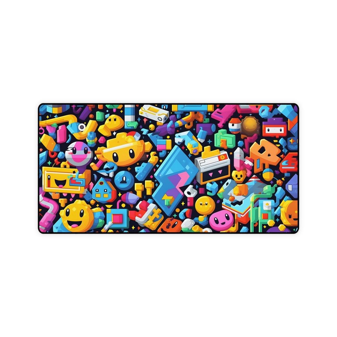 Abstract Retro Mousepad Gaming Mousepad XL Mousepad - Etsy