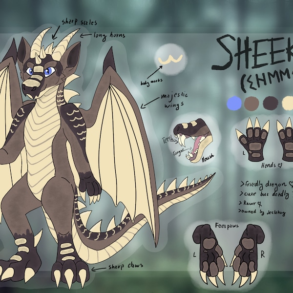 Furry Reference Sheet - Etsy