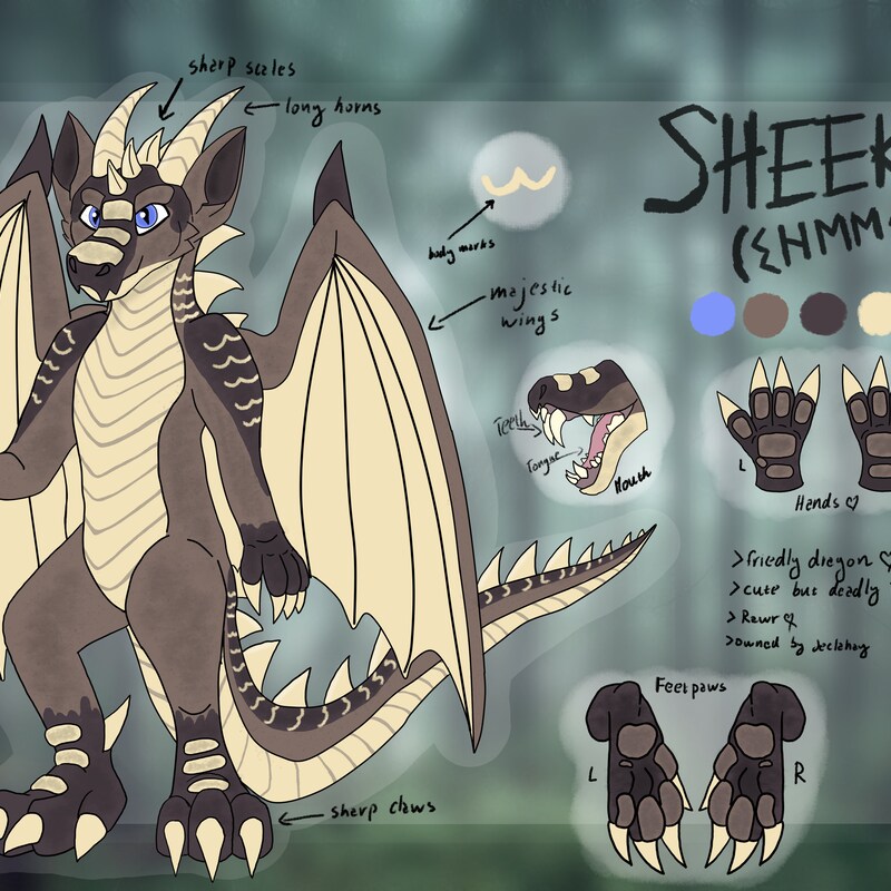 Furry Ref Sheet - Etsy