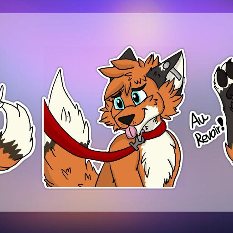 Furry Sticker - Etsy