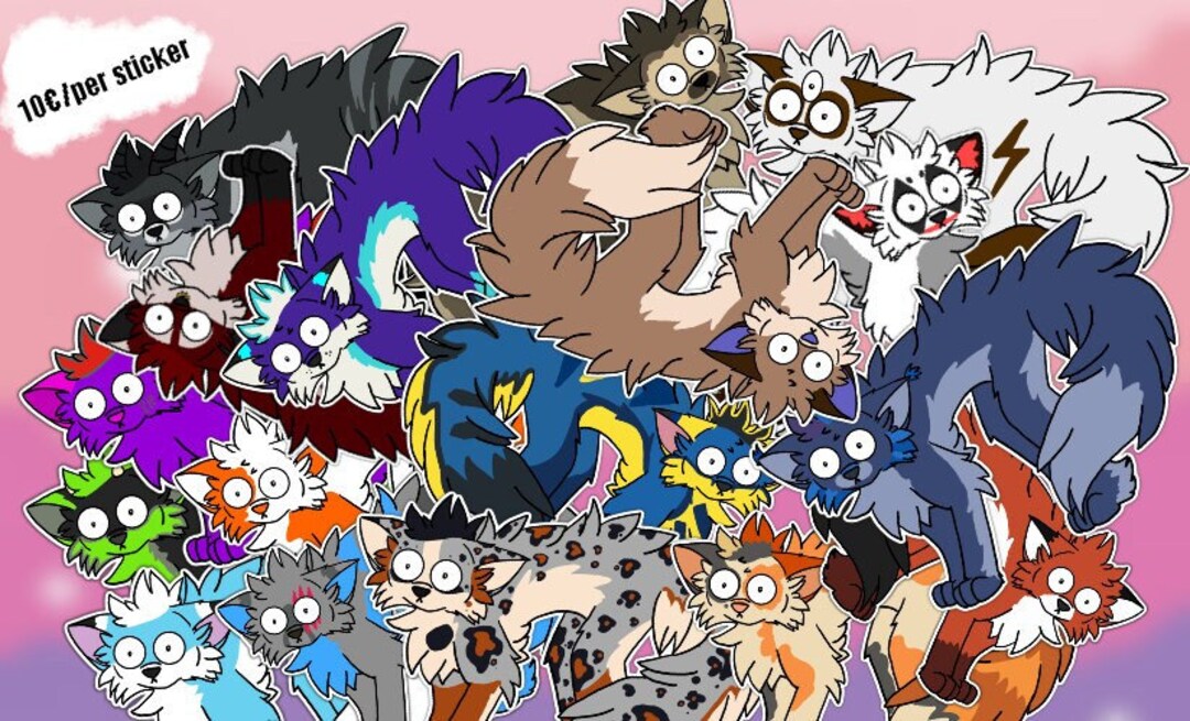 Scared Sticker YCH -10 Slots - Etsy