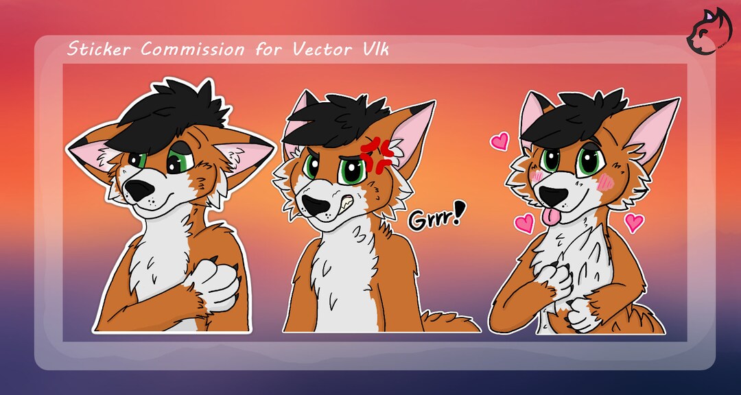 Furry Telegram Sticker Commission - Etsy
