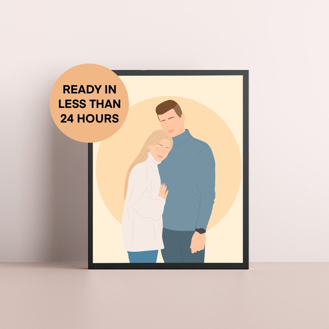 Personalized Gifts, Custom Portrait, Digital Illustration, Digital ...