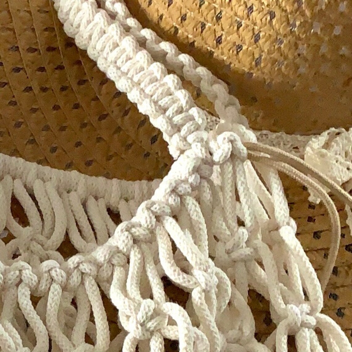 Boho Macrame Bag macrame Summer Bag macrame Drawstring Sac | Etsy