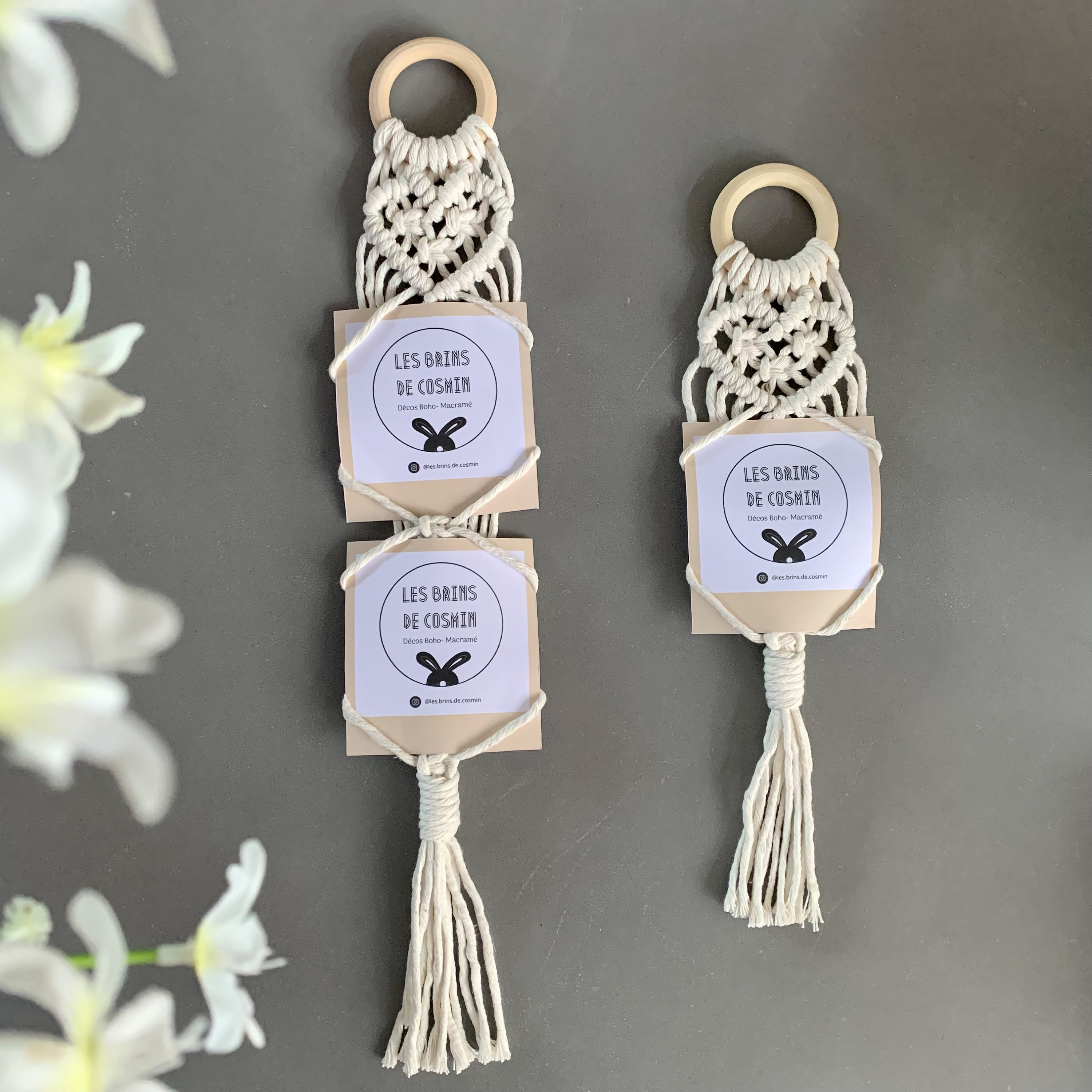 Boho Macrame Photo Holder, 1 or 2 Photo Frame, Instax or Polaroid ...