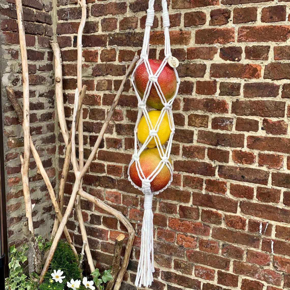 Filet fruits et légumes en macramé Rangement suspendu - Etsy France