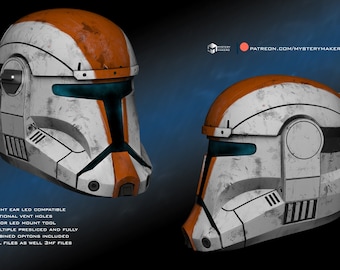 Republic Commando Scorch Full Helmet Old Republic Star Wars Helmet Prop ...
