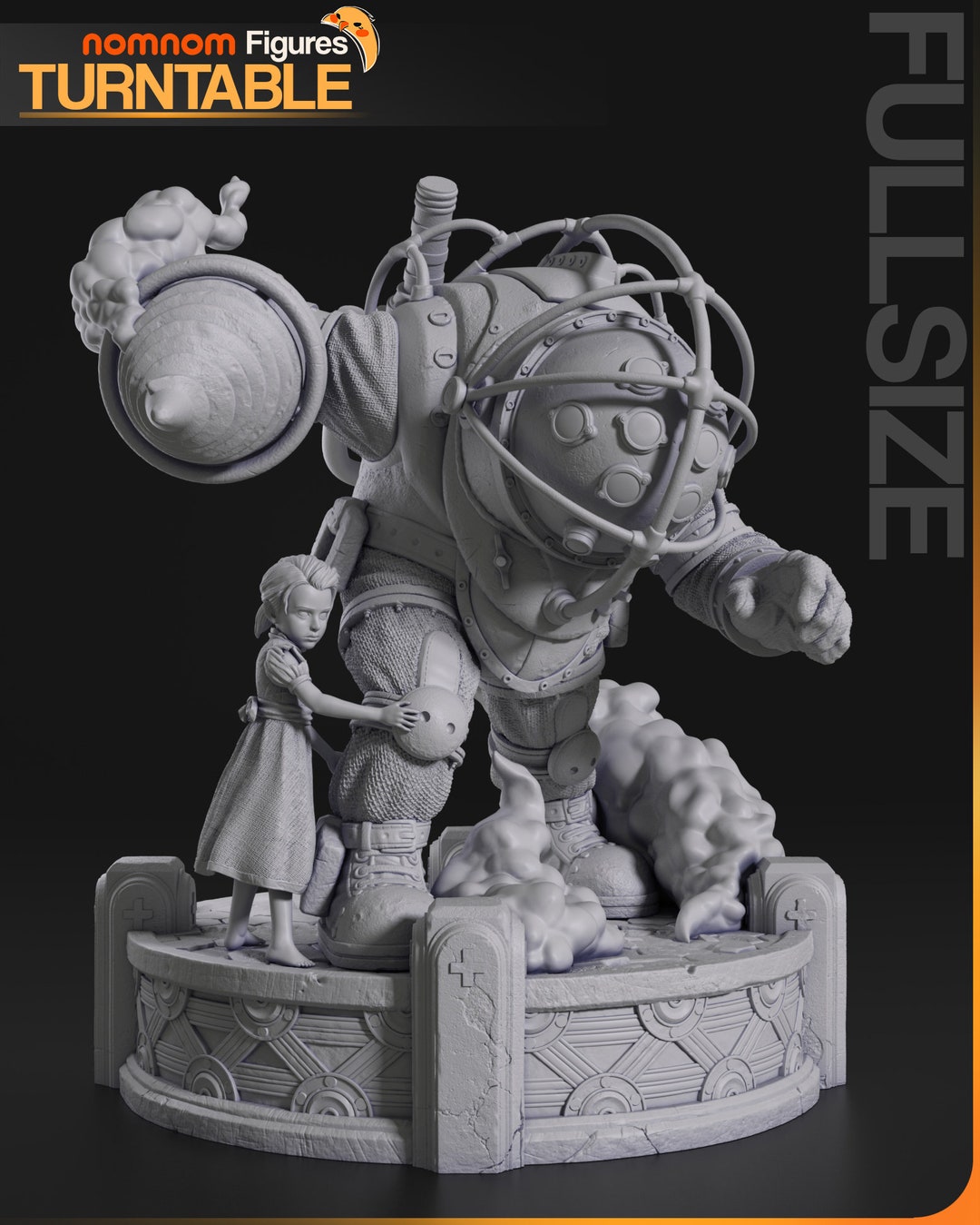 3d Resin Printed Big Daddy Fan Art - Etsy