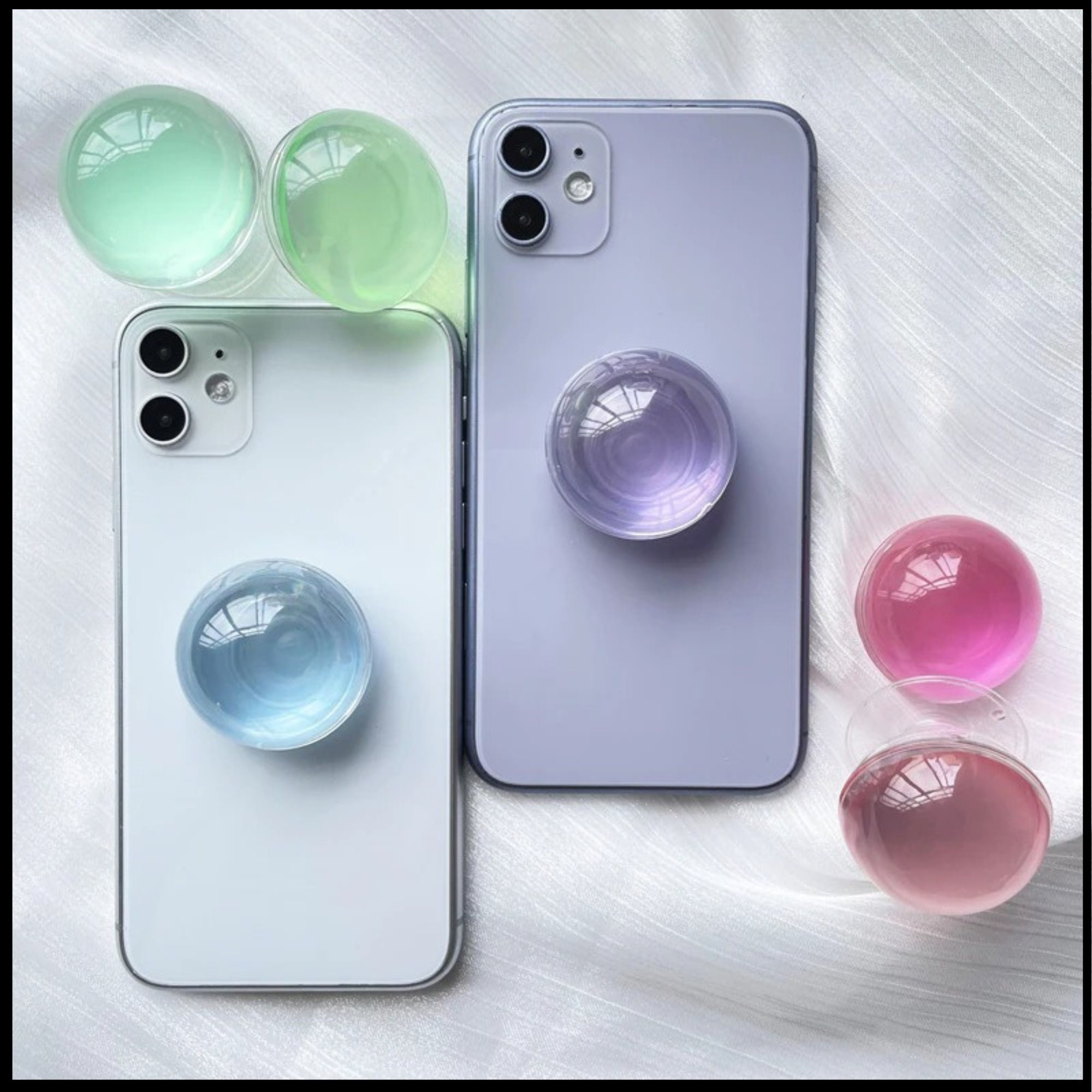 Crystal Orb Phone Holders Transparent Round Ball Phone Grips - Etsy