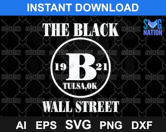 Black Wallstreet Svg - Etsy