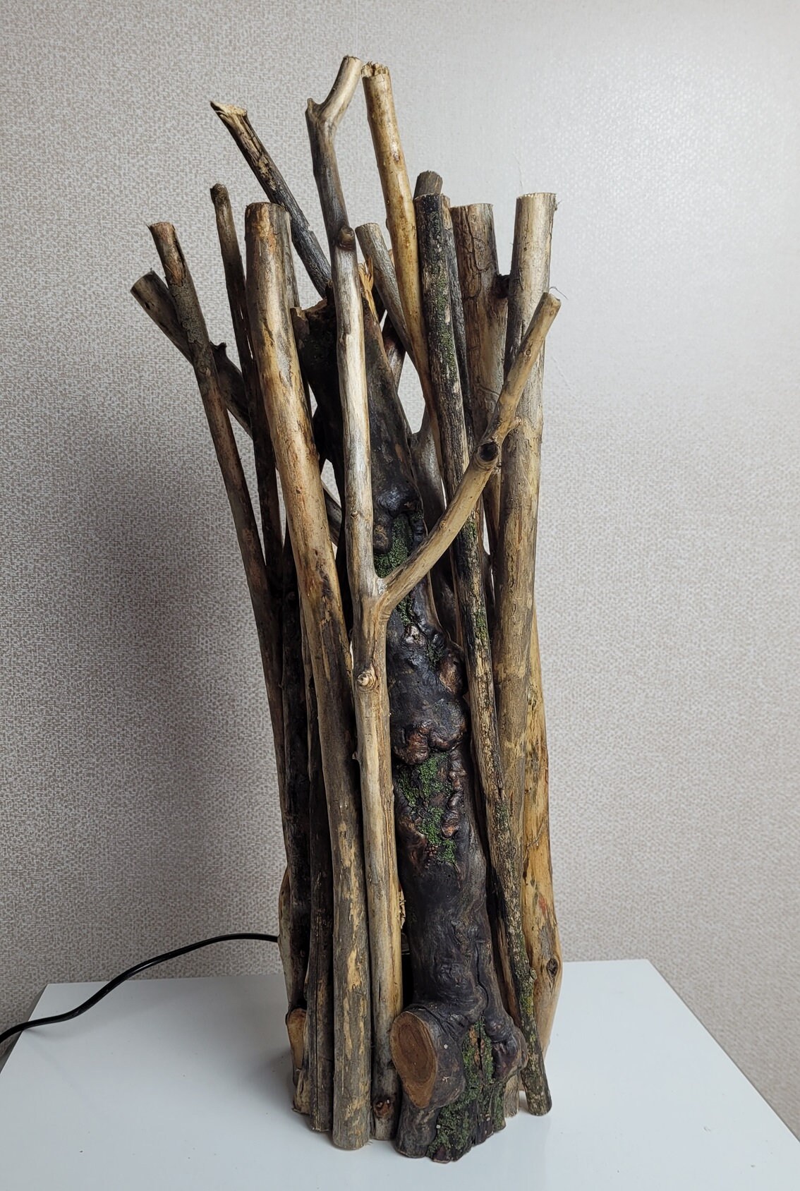 Driftwood Floor Lamp 50 Cm Tree Floor Lamp, Unique Floor Lamp From ...